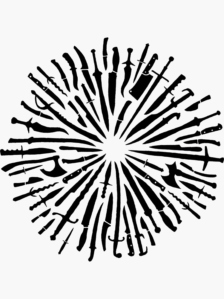 "Knives Out" Sticker by yowisy | Redbubble