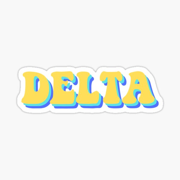 "Delta" Sticker by kberman832 | Redbubble