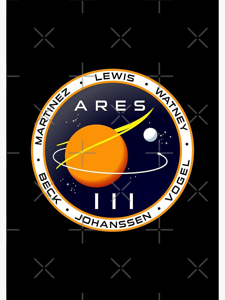 "Ares 3 mission to Mars - The Martian (Badge)" Spiral Notebook for Sale ...