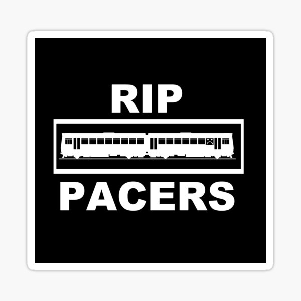 "PACER TRAINS" Sticker for Sale by CraigMatthews | Redbubble