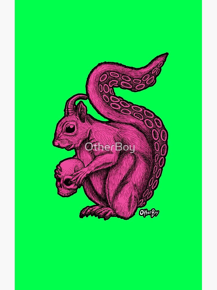 "Radioactive Squirrel Apocalypse - PINK" Poster for Sale by OtherBoy ...