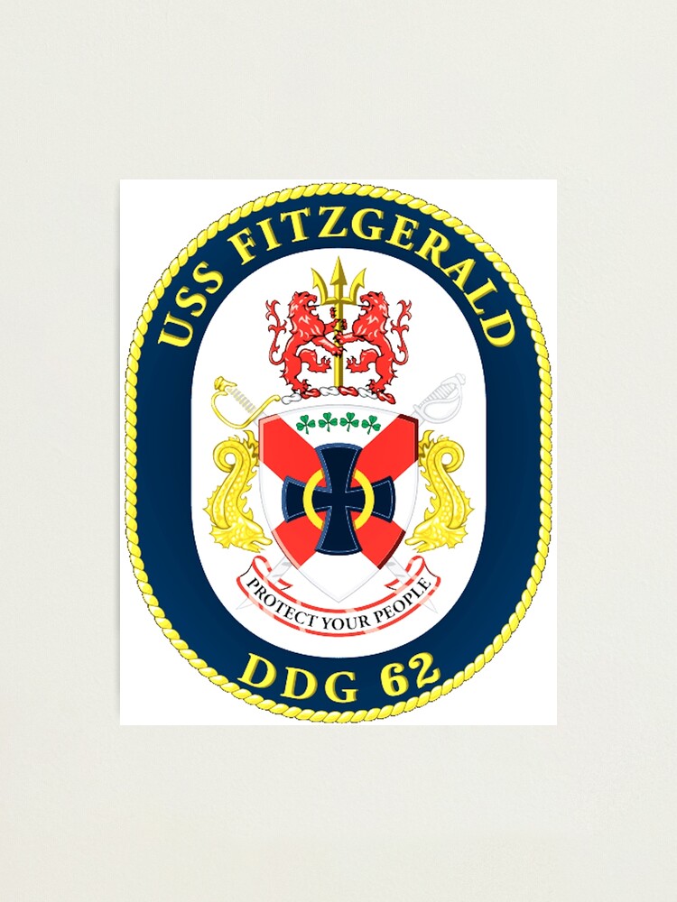 "DDG-62 USS Fitzgerald Crest" Photographic Print for Sale by ...