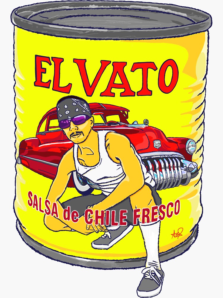 "El Vato - Original" Sticker for Sale by apadilladesign | Redbubble