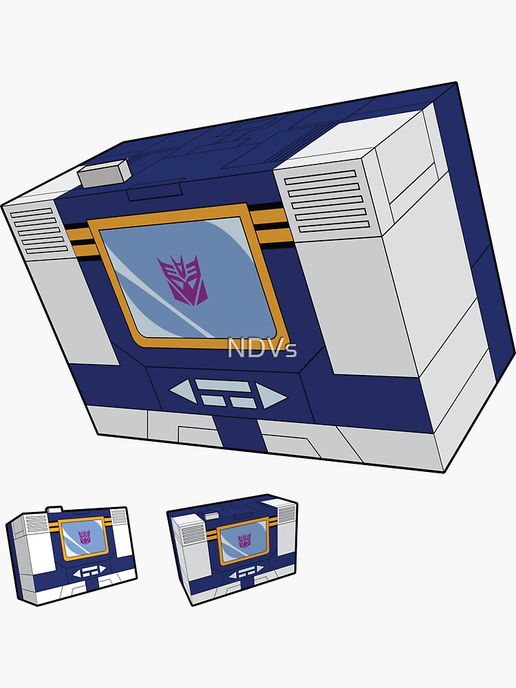 "Soundwave - stickers (mirror image)" Sticker by NDVs | Redbubble