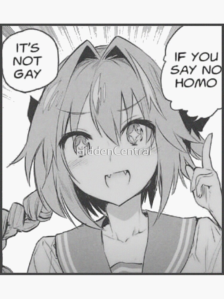 "Fate Grand Order Astolfo Best Trap" Sticker by HiddenCentral | Redbubble