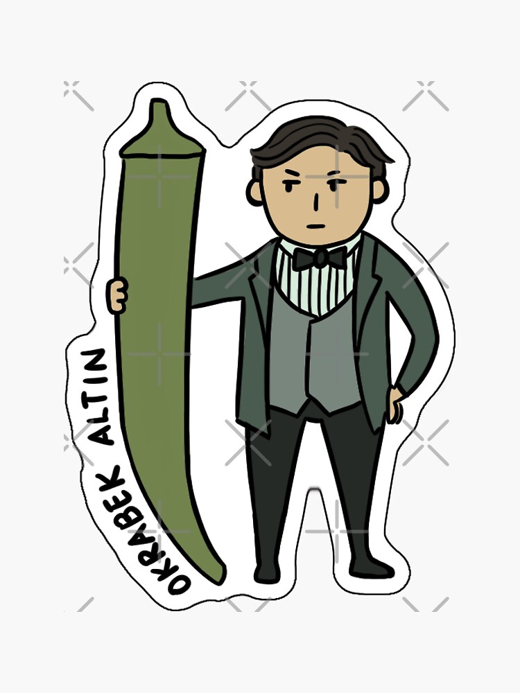 "Otabek Altin Okra Sticker" Sticker for Sale by calemonsi | Redbubble
