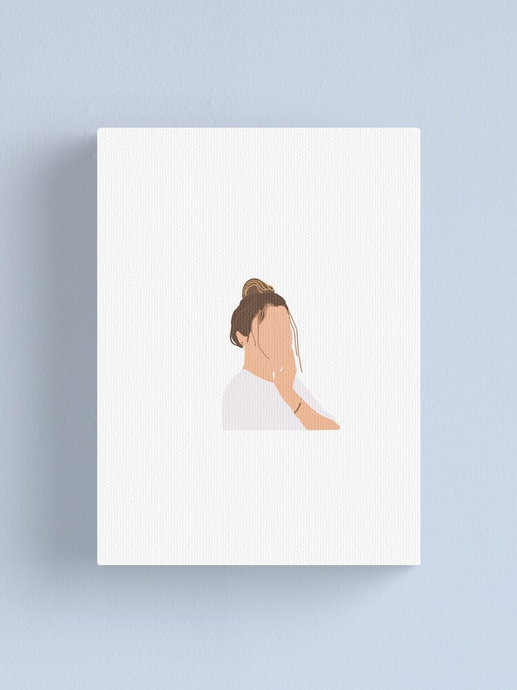Impression sur toile « dessin addison rae », par ideasbymadison | Redbubble