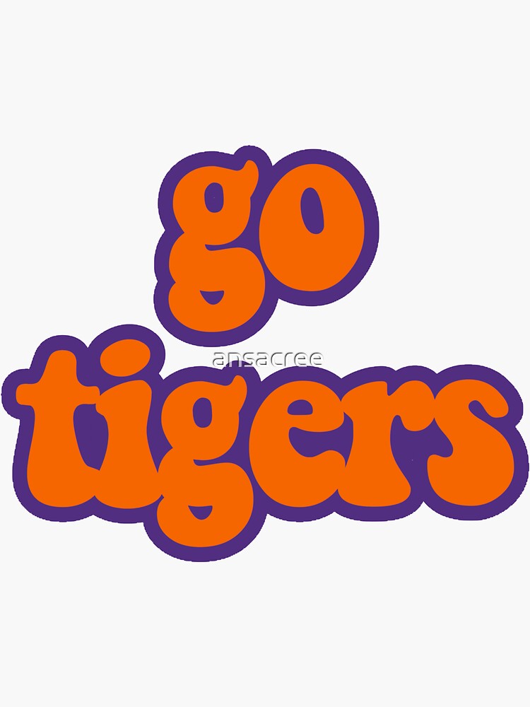 "go tigers" Sticker by ansacree | Redbubble