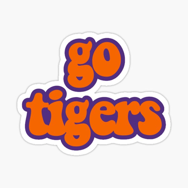 "go tigers" Sticker for Sale by ansacree | Redbubble
