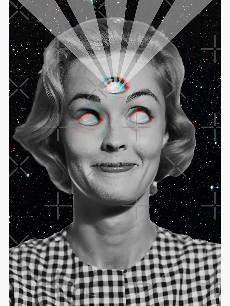 "Trippy collage third eye" Sticker for Sale by ielf | Redbubble