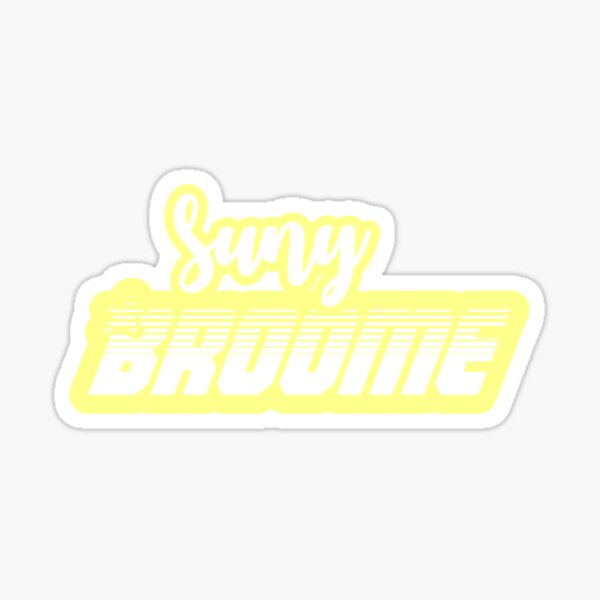 "SUNY Broome" Sticker for Sale by natgillette7 | Redbubble