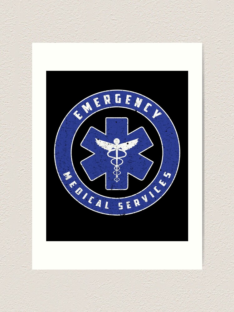 Ems Logo Works Joanie 7" EMS Stencil Paramedic Emergency Medical Star