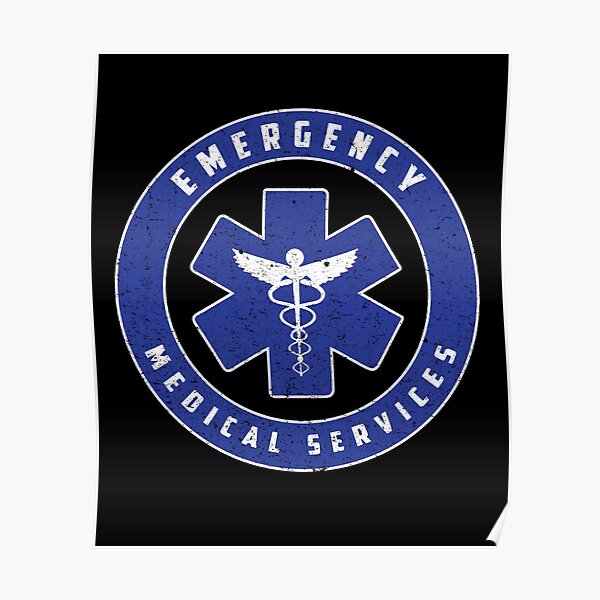 "EMS Paramedic EMS" Poster for Sale by inkedtee | Redbubble