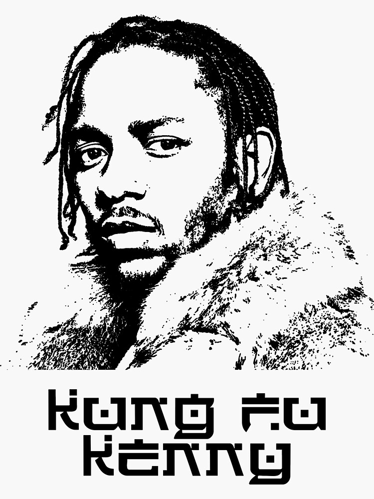 "Kendrick Lamar - Kung Fu Kenny" Sticker by blazikin | Redbubble