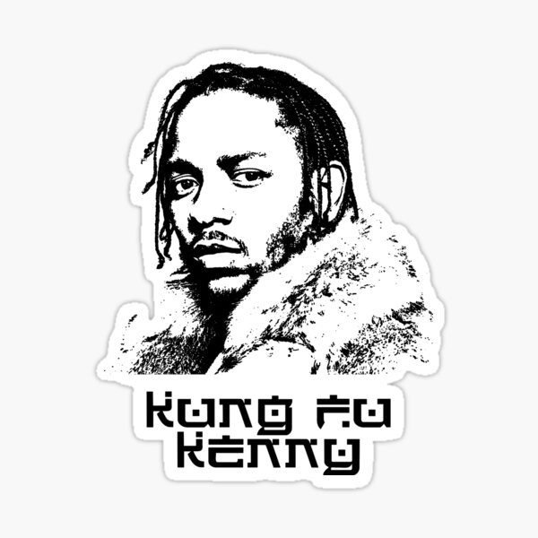 "Kendrick Lamar - Kung Fu Kenny" Sticker by blazikin | Redbubble