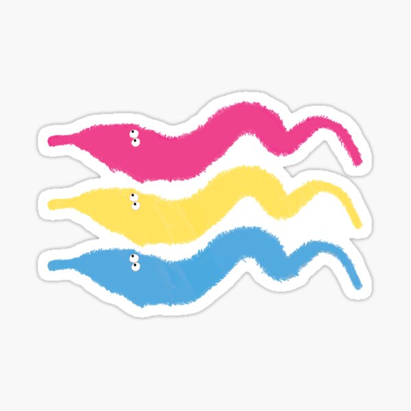 "Pan Worm Pride!" Sticker by Kaytmars | Redbubble
