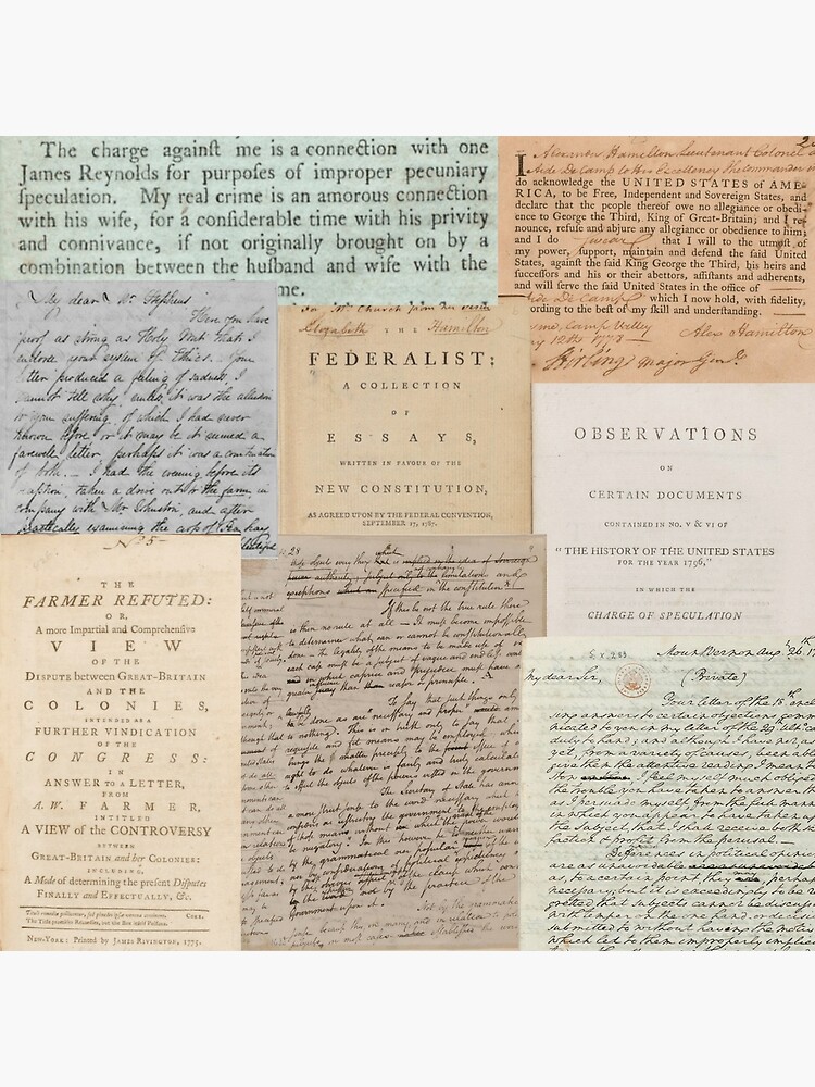 "Alexander Hamilton Papers Collection" Poster for Sale by kebenson ...