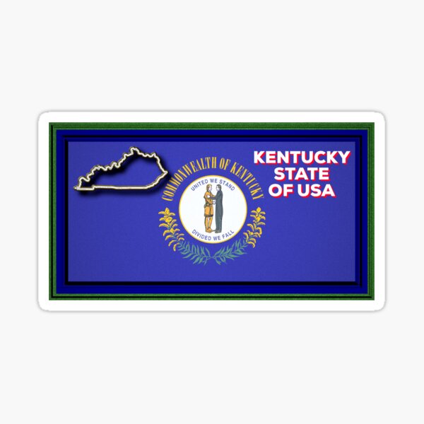 "Kentucky State of The USA" Sticker for Sale by IBMClothing | Redbubble