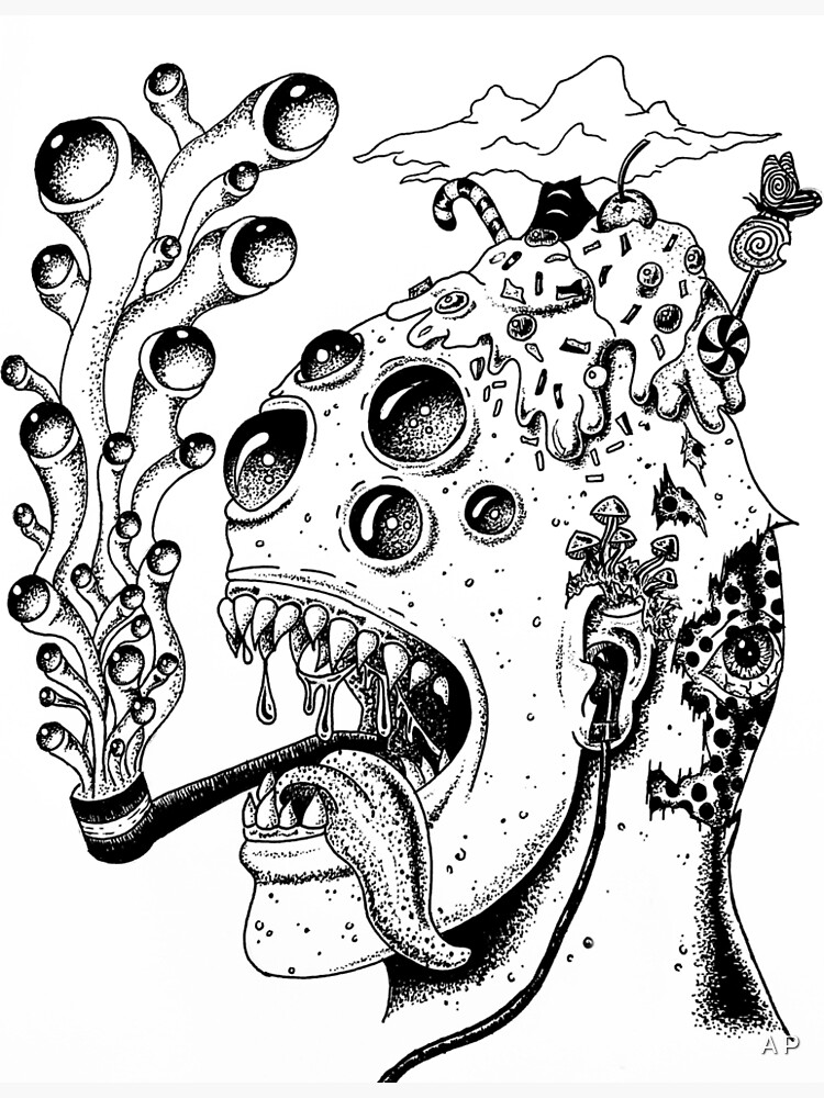 "Distorted Monster- Jimmy Alonzo inspired" Art Print for Sale by A P ...