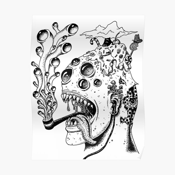 "Distorted Monster- Jimmy Alonzo inspired" Poster by anikapearson ...