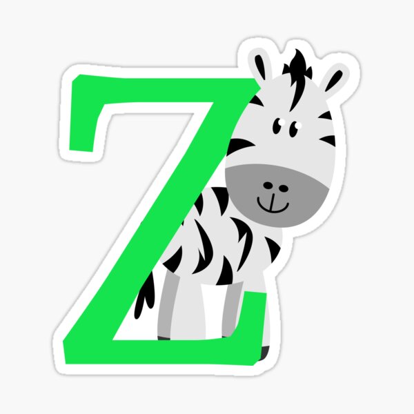 "Alphabet Letter Z Design for Kids" Sticker by CrookedCreek | Redbubble