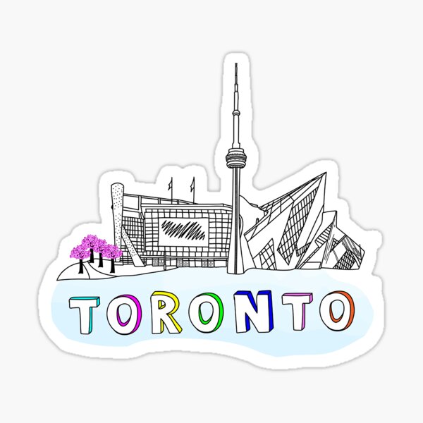 "Toronto Landscape" Sticker by heyitspai | Redbubble