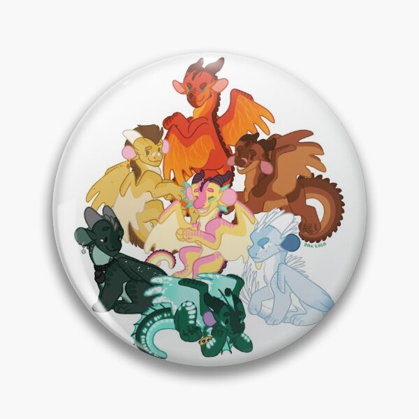 "Jade Winglet - WOF Wings of Fire" Pin for Sale by StudioMaverick ...