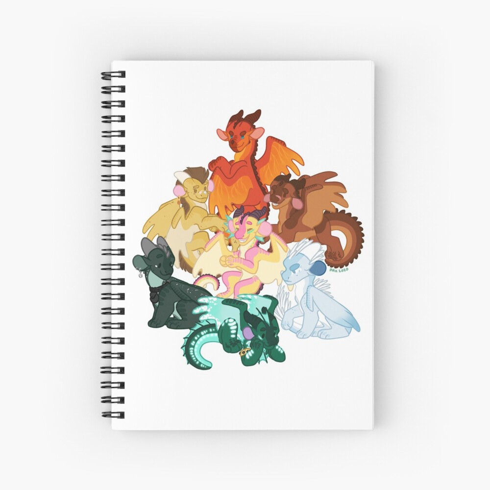 "Jade Winglet - WOF Wings of Fire" Spiral Notebook for Sale by ...