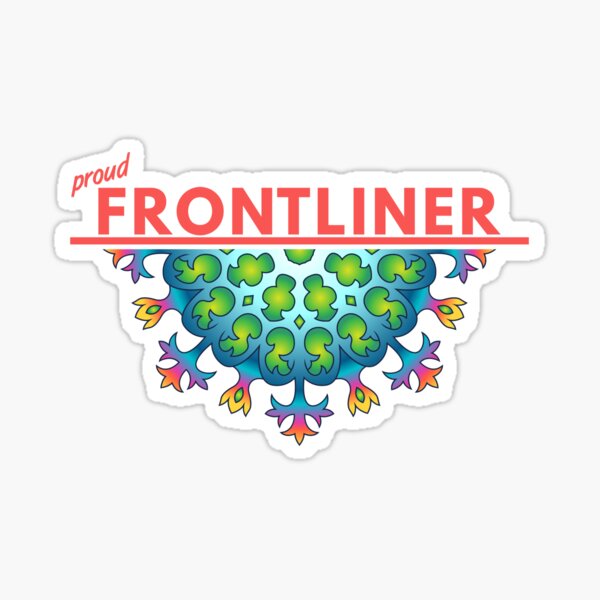 "Proud Frontliner Mandala" Sticker by CitizenAwear | Redbubble