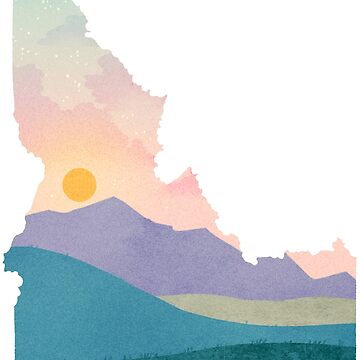 "Idaho Sunset" Sticker for Sale by crumbsicle | Redbubble
