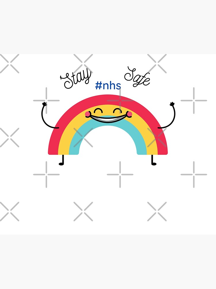 "Stay Safe Corona Virus Rainbow" Poster for Sale by TJWCo | Redbubble