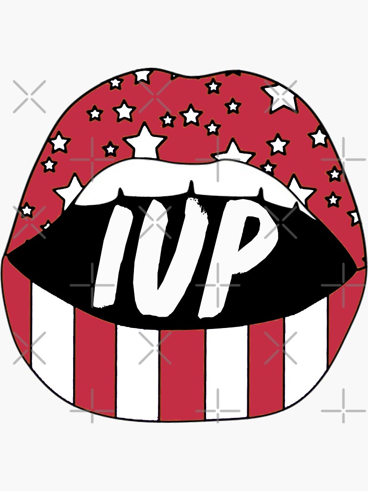 "IUP Lips" Sticker by jillhenriques | Redbubble