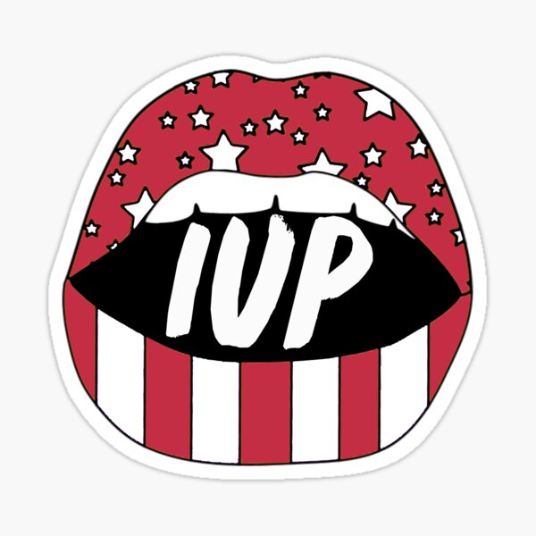 "IUP Lips" Sticker by jillhenriques | Redbubble