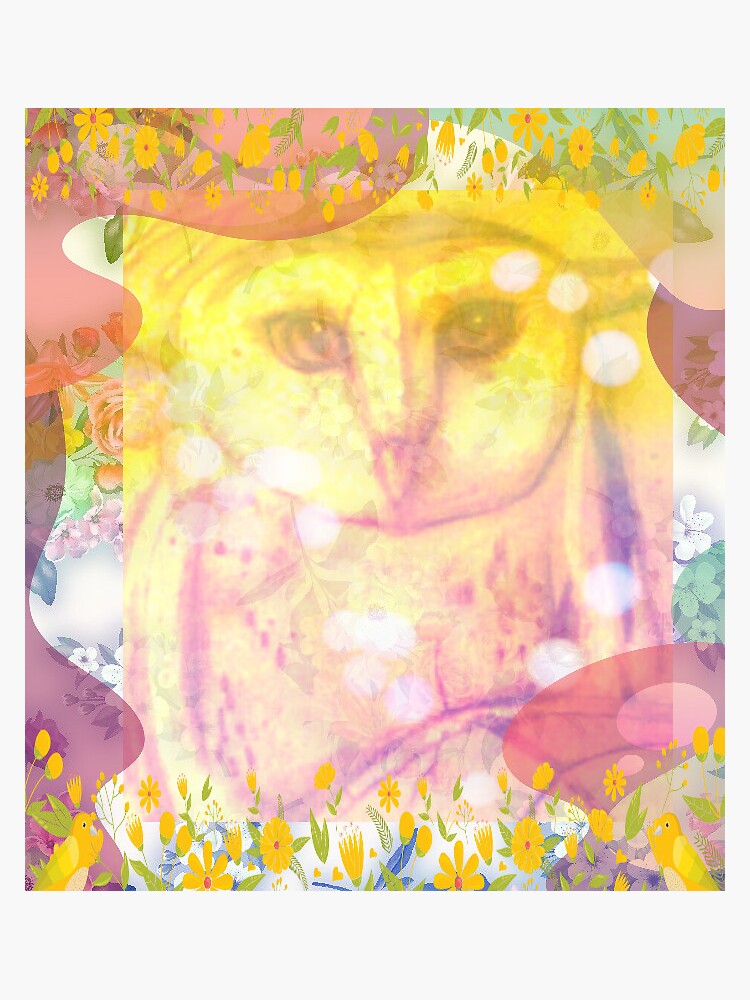 "Wise Owl" Sticker by Siren2929 | Redbubble