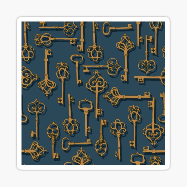 "Antique Keys" Sticker for Sale by ceciliamok | Redbubble