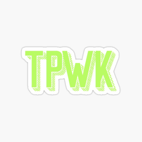 "TPWK Lime" Sticker for Sale by cortbart | Redbubble