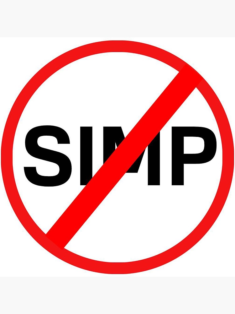 "Anti-Simp" Sticker for Sale by PBJ22 | Redbubble