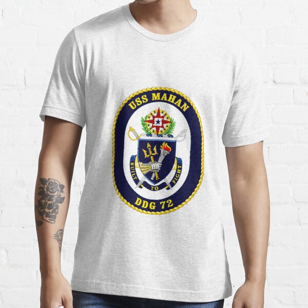 "DDG-72 USS Mahan Crest" T-shirt for Sale by Quatrosales | Redbubble ...
