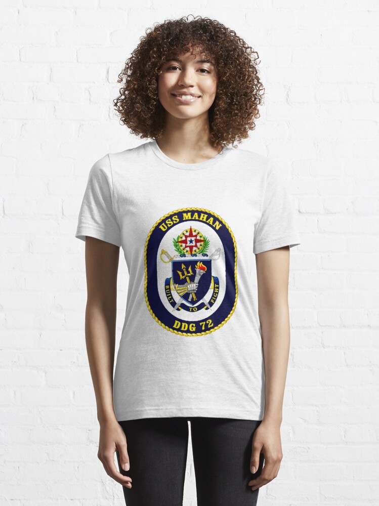 "DDG-72 USS Mahan Crest" T-shirt for Sale by Quatrosales | Redbubble ...