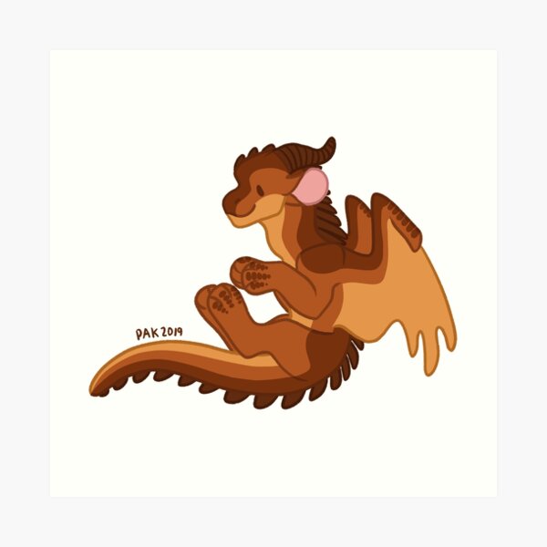 "Clay - WOF Wings of Fire" Art Print for Sale by StudioMaverick | Redbubble