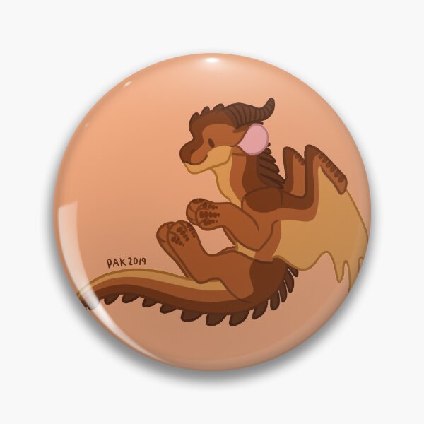 "Clay - WOF Wings of Fire" Pin for Sale by StudioMaverick | Redbubble