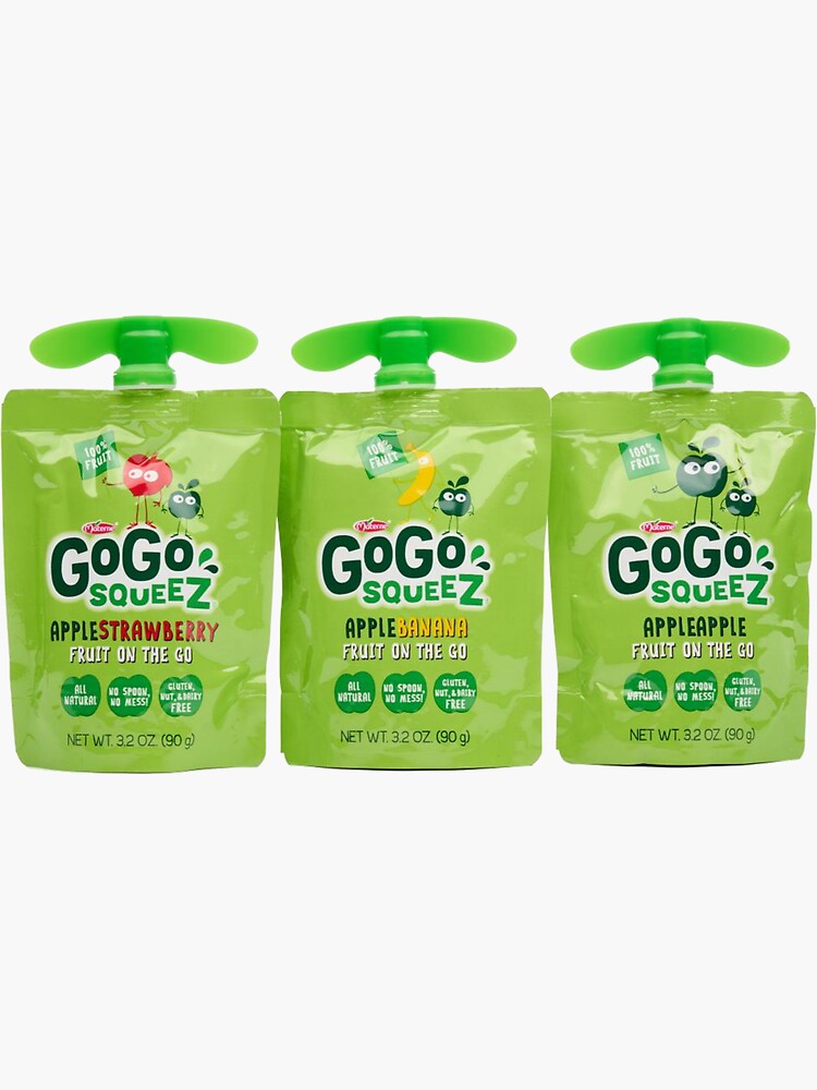 "GoGo Squeez" Sticker for Sale by leahgrace7 | Redbubble