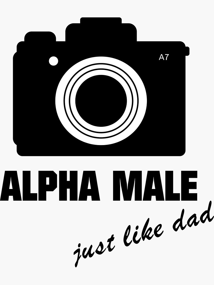 "Sony Photographer Alpha Male For Your Son" Sticker by RS--Designs ...