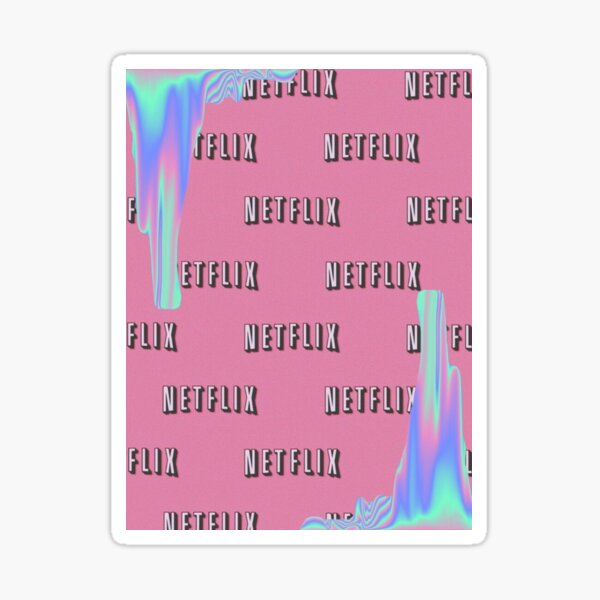 "pink netflix aesthetic" Sticker by Dutchros3 | Redbubble