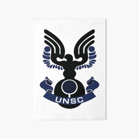 "UNSC LOGO Sticker" Art Board Print by apoorvpatel | Redbubble