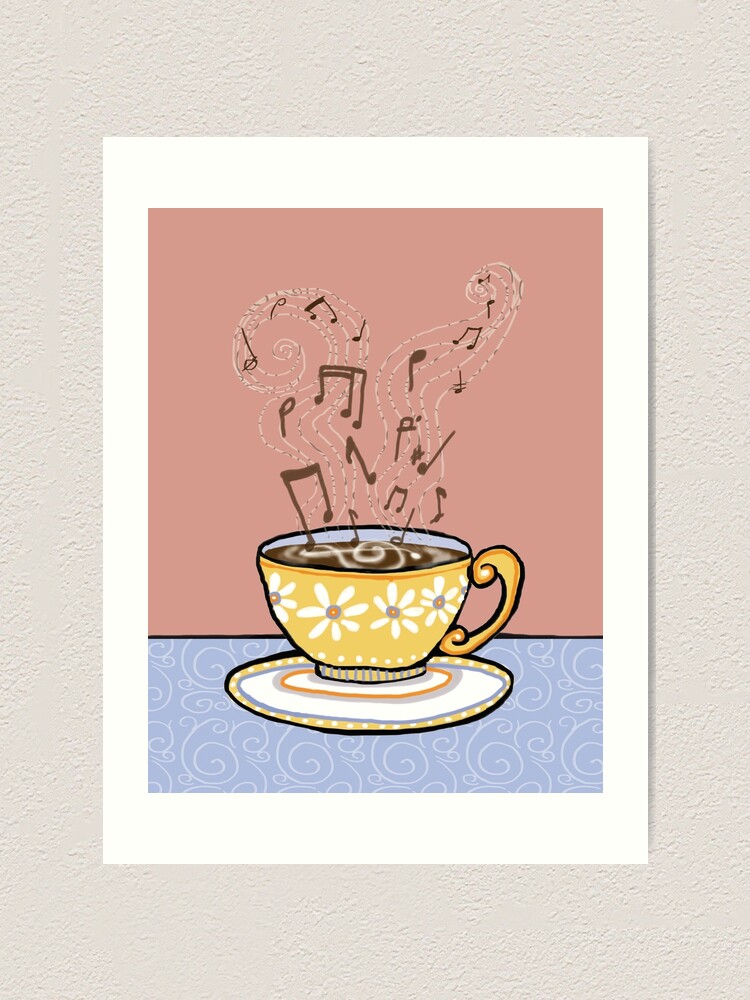 "Coffee of the Day with Notes of Chocolate and Caramel " Art Print for ...