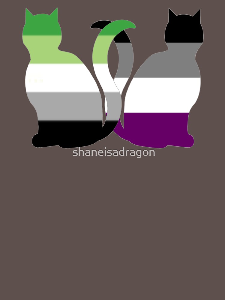 "Aro Ace Pride Cats" T-shirt for Sale by shaneisadragon | Redbubble ...