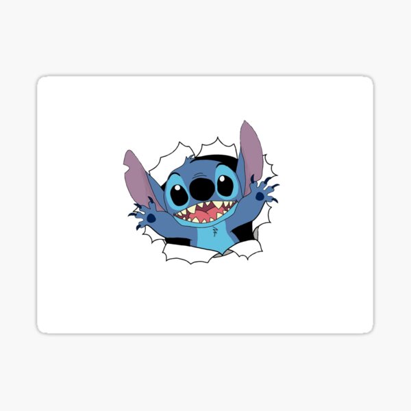 "stitch popping out " Sticker by Diana20- | Redbubble