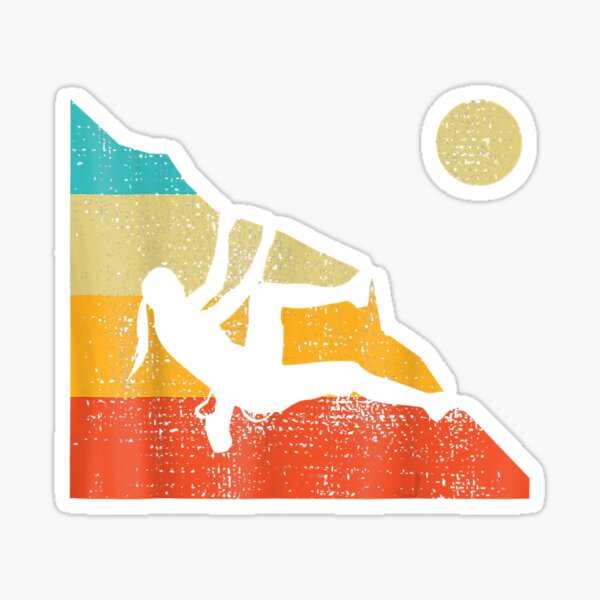 "Climbing Bouldering Mountain Free Speed Girl" Sticker by Jutisi ...