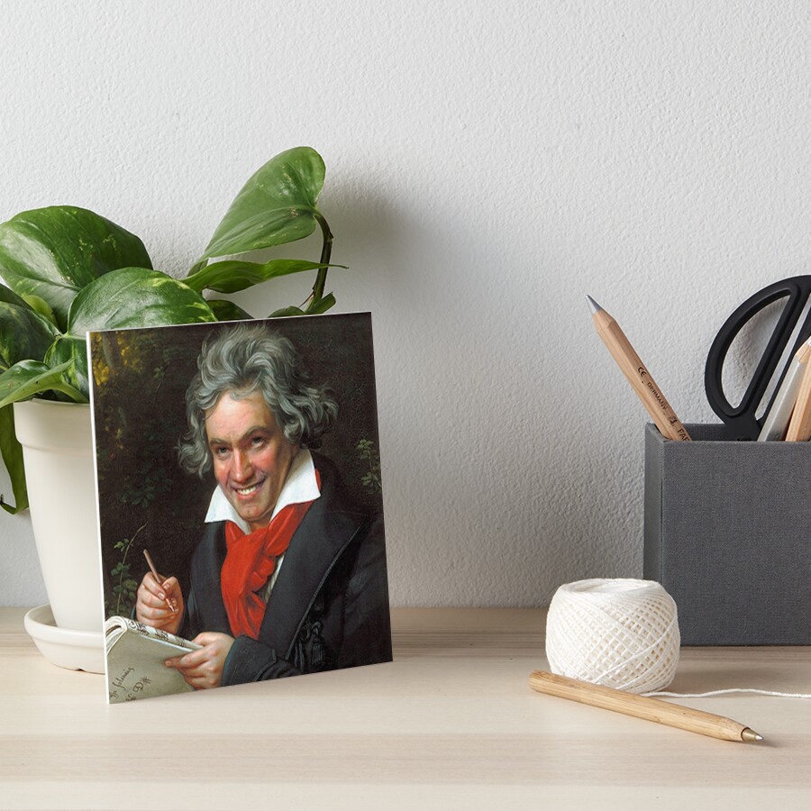 "Smiling Ludwig Van Beethoven art famous music composer meme" Art Board ...